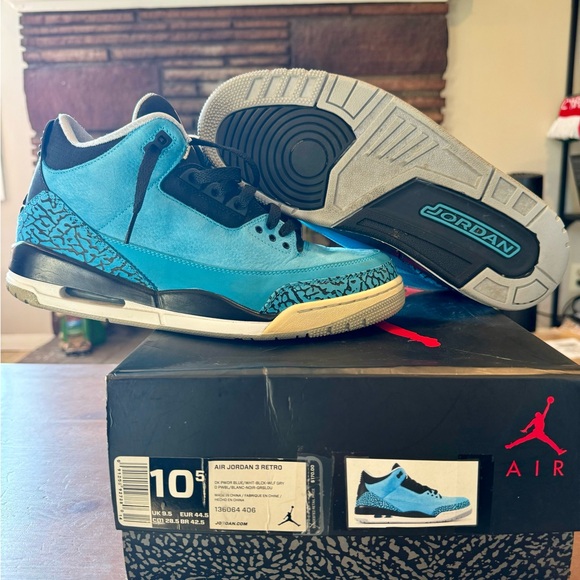 Jordan | Shoes | Air Jordan 3 Retro Powder Blue Sz 5 Nds | Poshmark